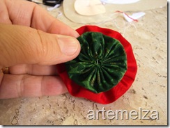 ARTEMELZA - Arte e Artesanato: Fuxico – anjinho para enfeitar árvore ...